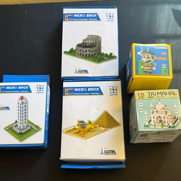 micro brick | Toys | Micro Brick Building Set Colosseum Pyramid Taj ...